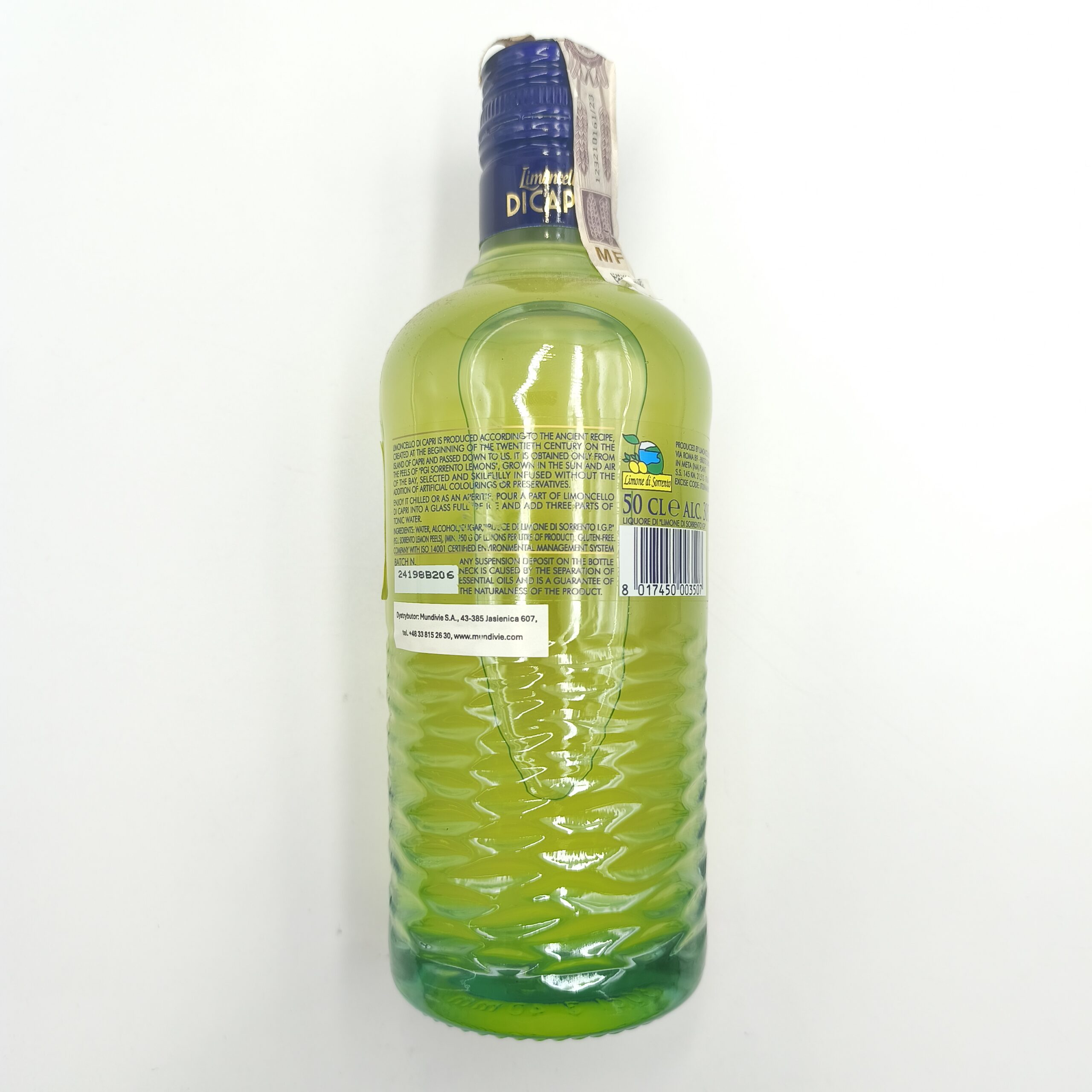 LIMONCELLO DI CAPRI LIMONE DI SORRENTO 30% 0,5L - ALKOLABS