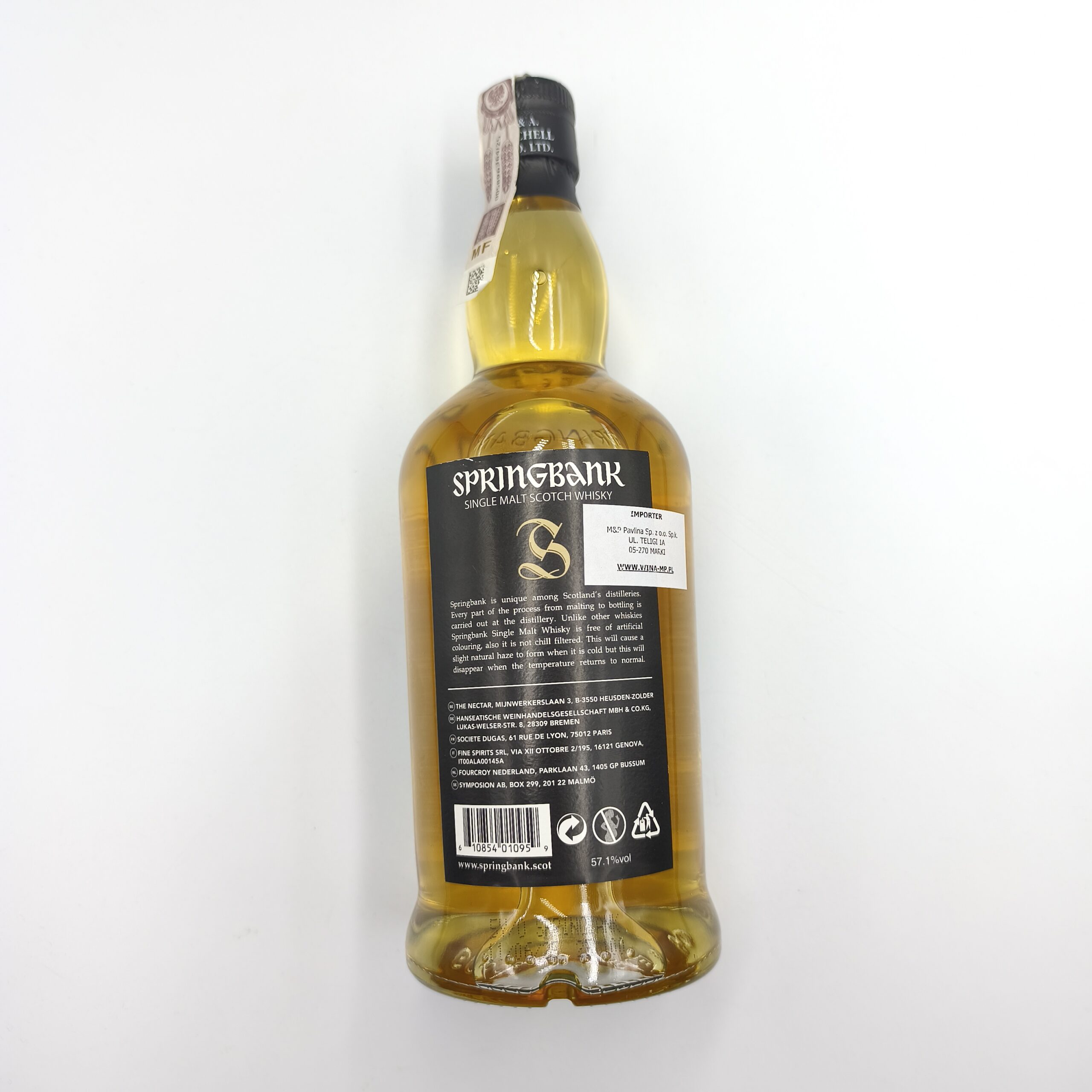 SPRINGBANK 5YO 100 PROOF 57,1% 0,7L - ALKOLABS