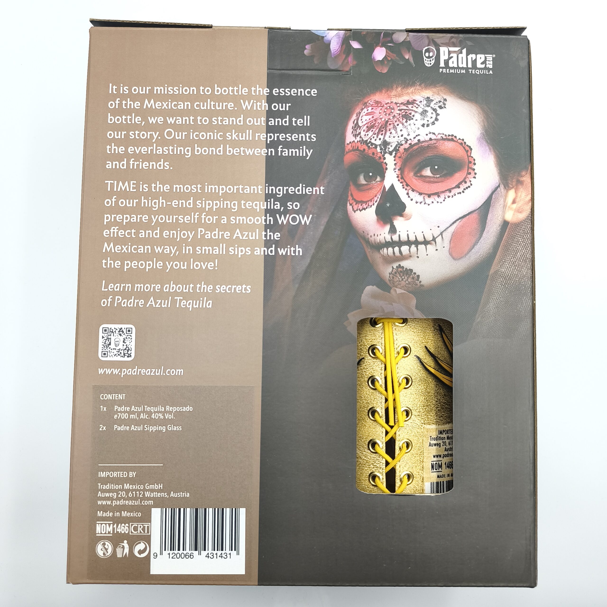 PADRE AZUL REPOSADO TASTING SET 40% 0,7 L - ALKOLABS